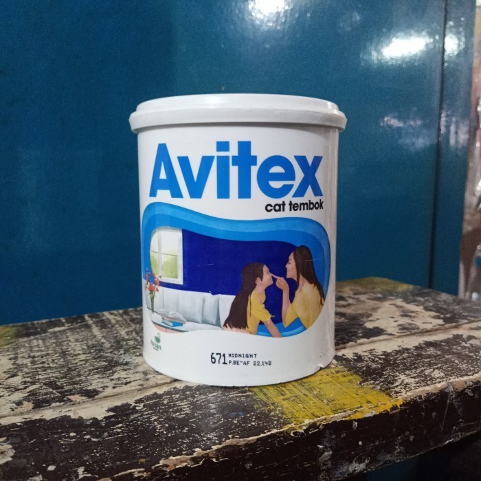 Jual Cat tembok Avitex 671 Midnight kemasan 1 kg ( Abu Tua ) | Shopee ...
