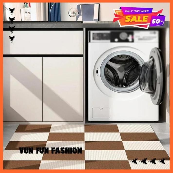 Jual DIY KARPET DALAM RUANGAN BRUDU POLOS ADHESIVE KARPET LANTAI UNTUK ...