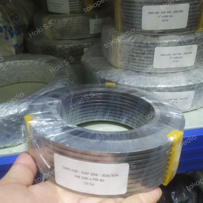 Jual SWG / SPIRAL WOUND GASKET SS 304 PN40 4" INCH / DN 100 | Shopee ...
