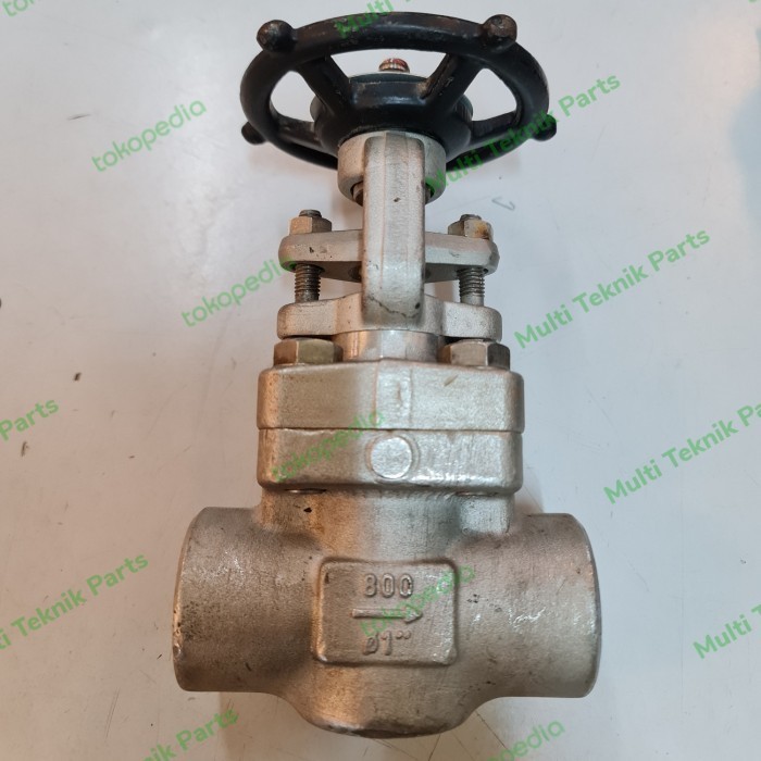 Jual GATE VALVE STAINLESS 304 CLASS 800 SOCKET WELD 1" INCH SW | Shopee ...