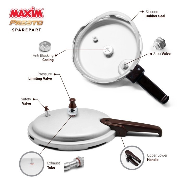 Jual Panci Presto Maxim Kapasitas 4 Liter Diameter 20 Cm | Shopee Indonesia