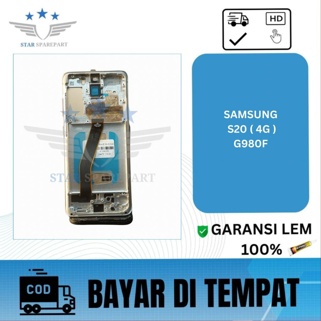 Jual LCD TOUCHSCREEN SAMSUNG S20 ( 4G ) / G980F | Shopee Indonesia