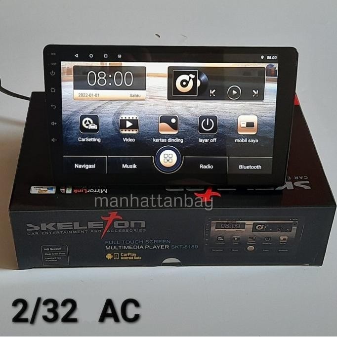 Jual [RAM 2GB/ROM 32GB] HEAD UNIT ANDROID SKELETON 9 INCH ASLI | Shopee ...