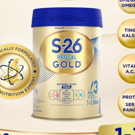 Jual S26 Procal Gold 3 900Gr Susu Formula Anak Usia 1-3 Tahun S-26 ...