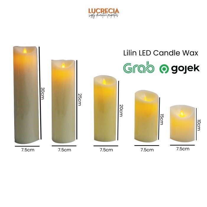 Jual Lilin Led Elektrik Wax Bahan Lilin Asli, Sumbu Goyang - S/M/L/Xl ...
