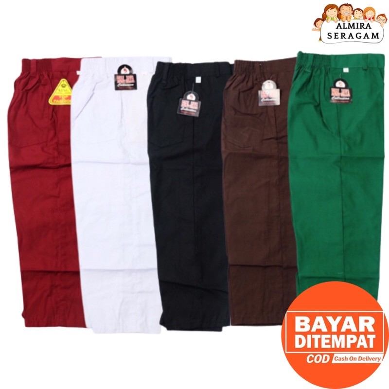 Jual Seragam Sekolah Baru // CELANA PANJANG Sekolah SD Laki SD Seragam Sekolah SD MI Warna MERAH ...