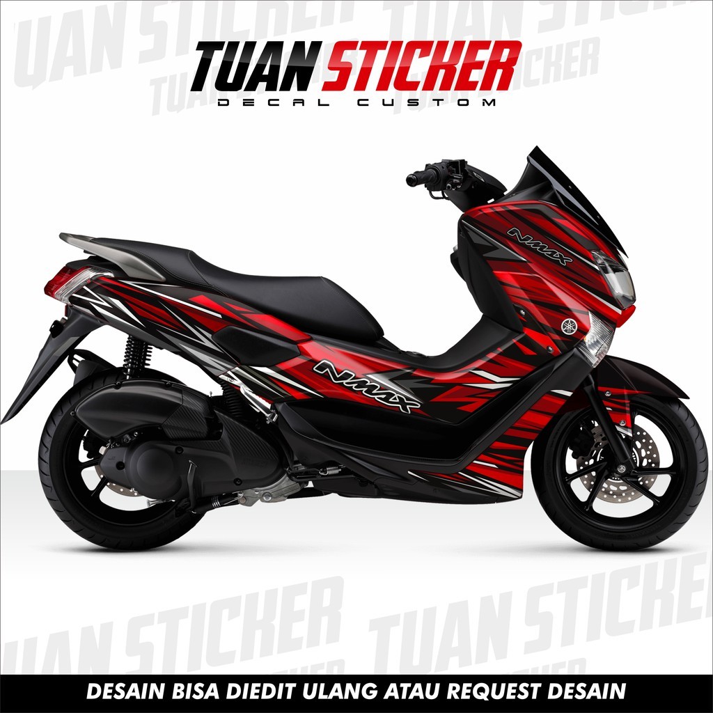 Jual Sticker Striping Decal Nmax full body Red Abs racing custom design ...