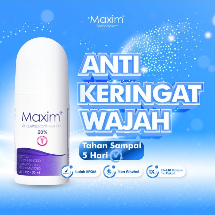 Jual Maxim Antiperspirant 20%, untuk menghentikan keringat di Wajah ...