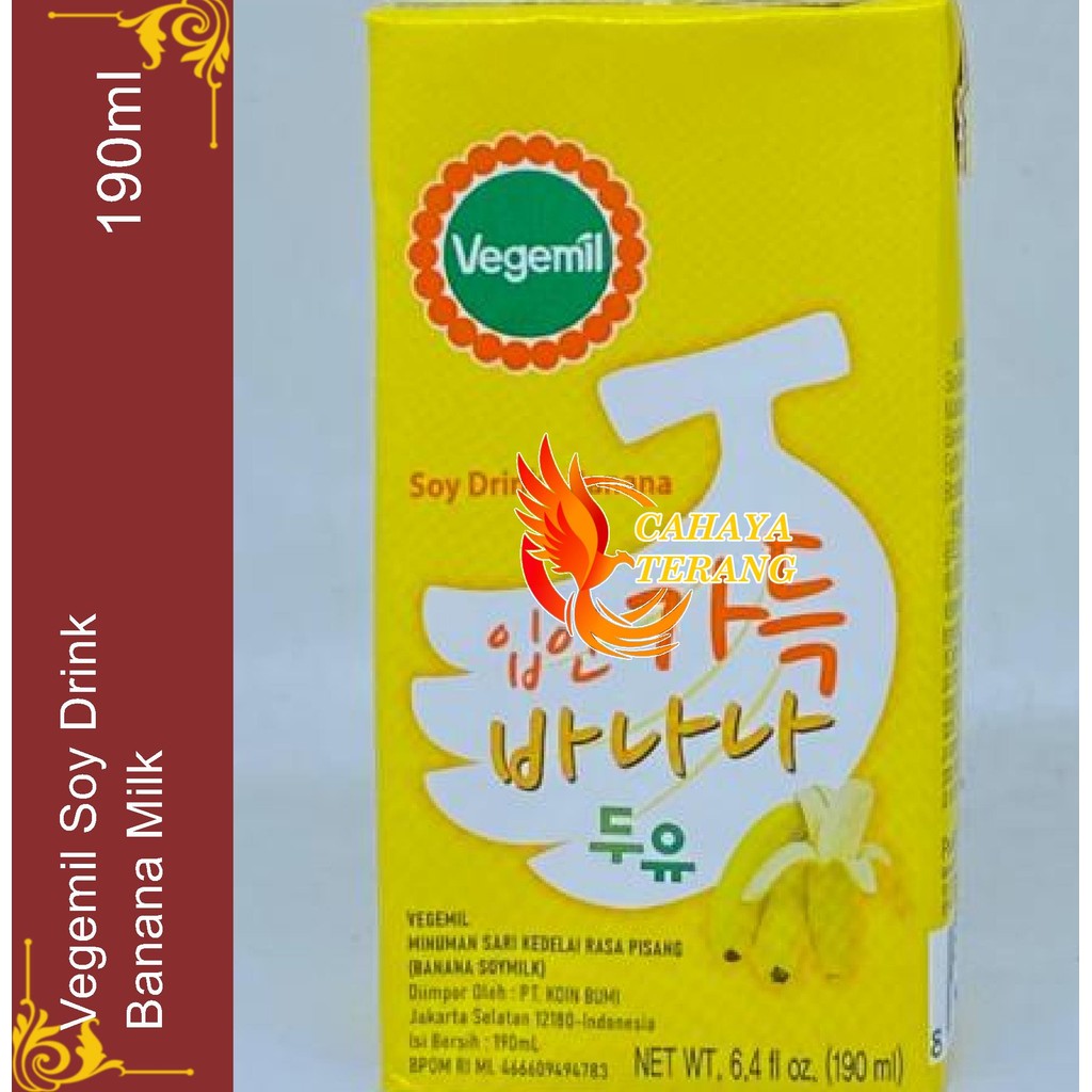 Jual Vegemil Soy Drink Banana Milk 190ml Minuman Sari Kedelai Rasa Pisang 190 ml | Shopee Indonesia
