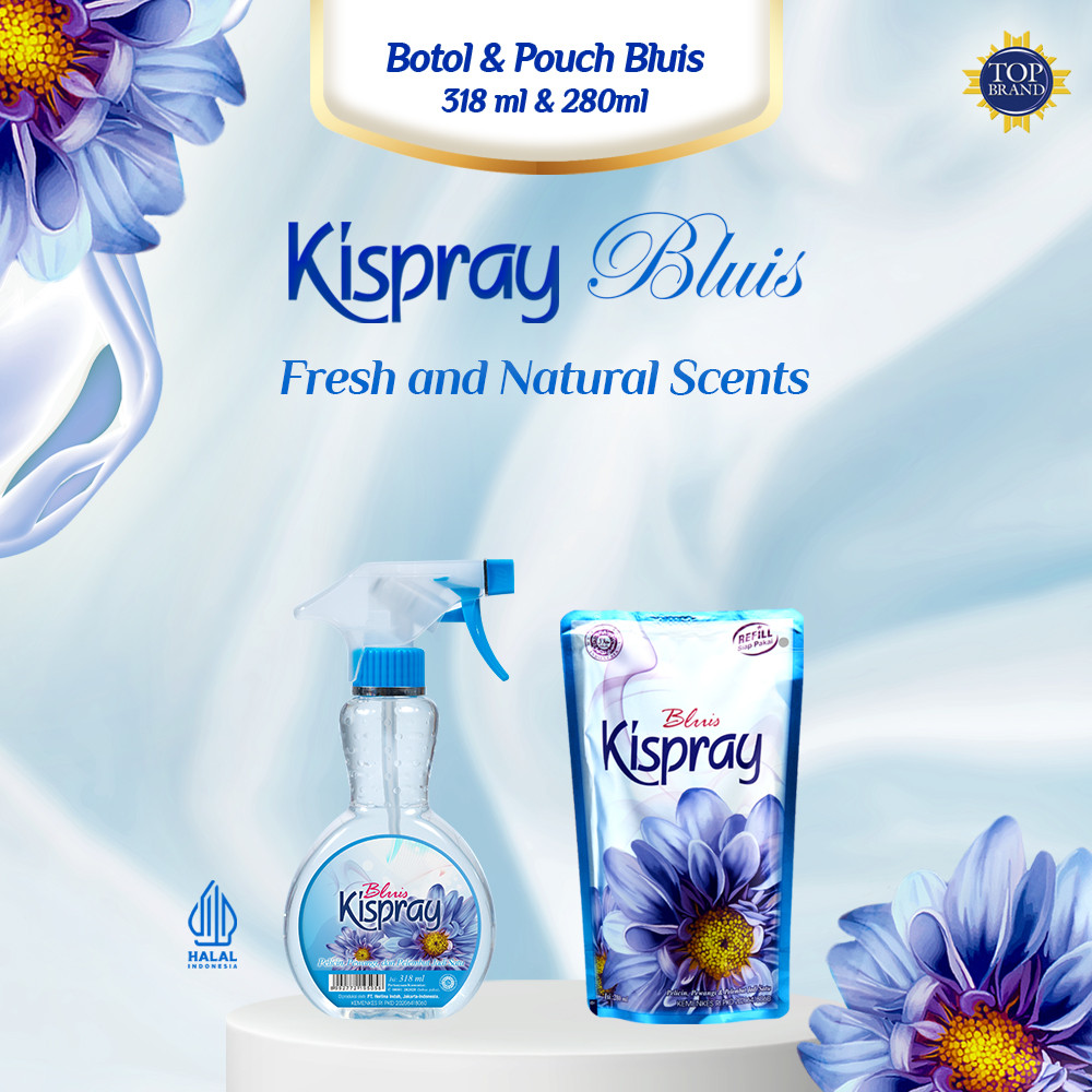 Jual Kispray Botol Bluis 280 ml Free Kispray Refill Pouch Bluis 280ml ...