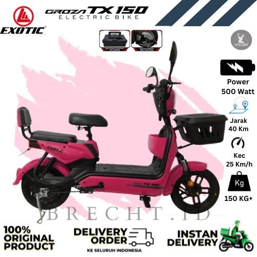 Jual Sepeda Listrik Exotic Groza Tx 150 500 Watt Electric Tx150 | Shopee Indonesia