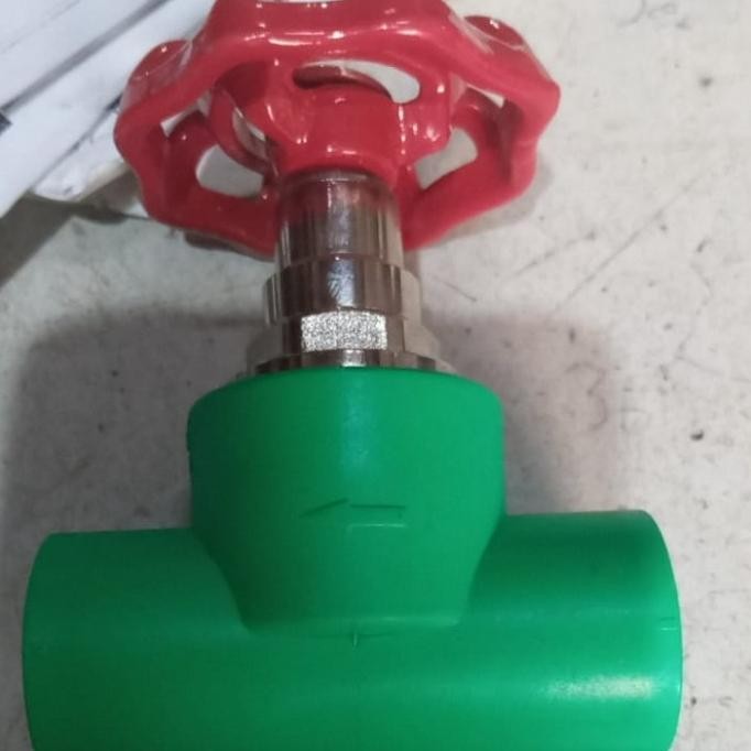 Jual gate valve ppr rucika green/wavin tigris 1 inch dn 32mm | Shopee Indonesia