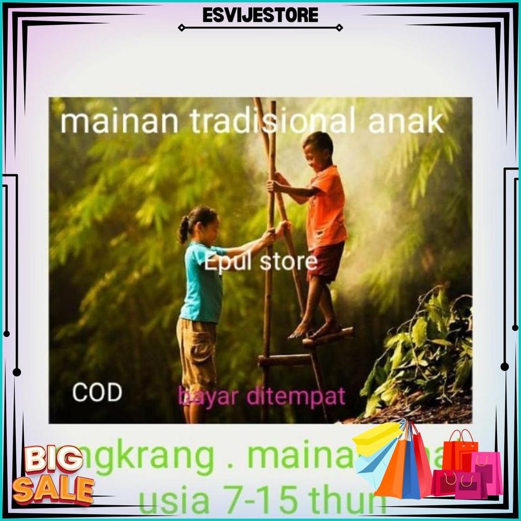 Jual Egrang Bambu - Engkrang Bambu - Jongkrang Bambu-Mainan Tradisional ...