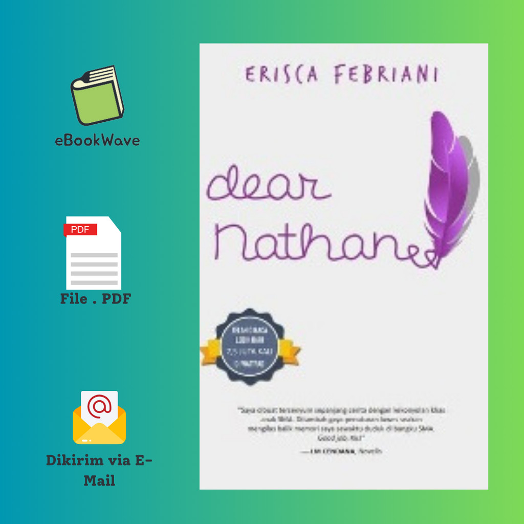 Jual Dear Nathan By Erisca Febrian Book BEST SELLER (Bahasa Indonesia ...