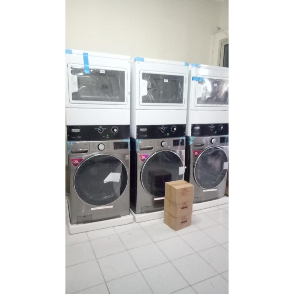 Jual Stacked Non Coin LGMC20 (Washer LG 20 Kg & Dryer Maytag 15 Kg) | Shopee Indonesia