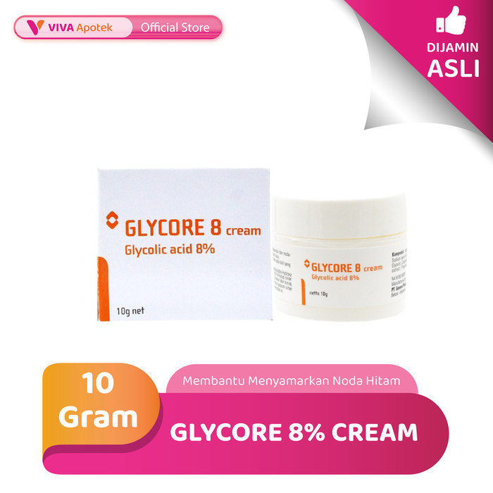 Jual Glycore 8% Cream Membantu Menyamarkan Noda Hitam pada Wajah (10 ...