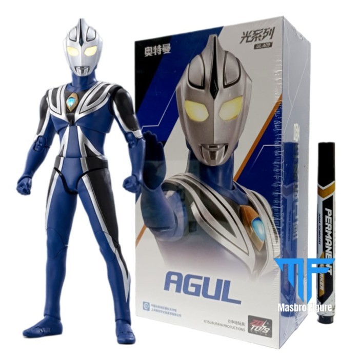 Jual Action Figure Zd Toys Ultraman Zero Agul Ultraman Light-Up Series ...