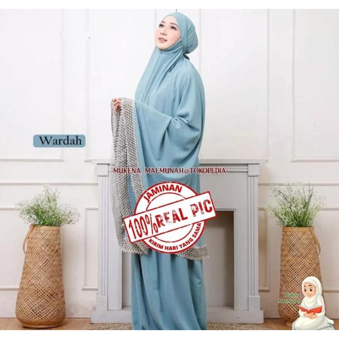 Jual MUKENA Maemunah DEWASA 3in1 CRINCLE AIRFLOW PREMIUM RENDA MEWAH JUMBO | Shopee Indonesia