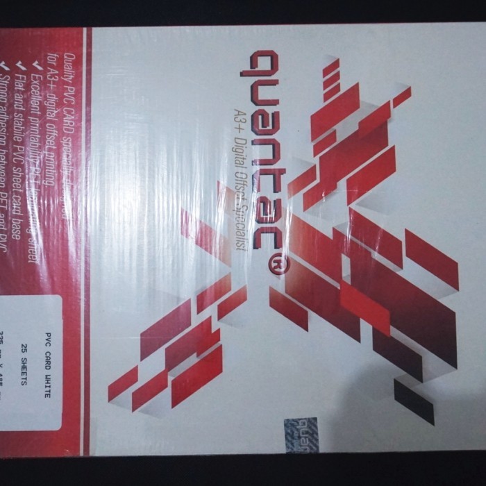 Jual Terbaru!!! QUANTAC PVC Laser A3+ (Bahan ID Card) | Shopee Indonesia