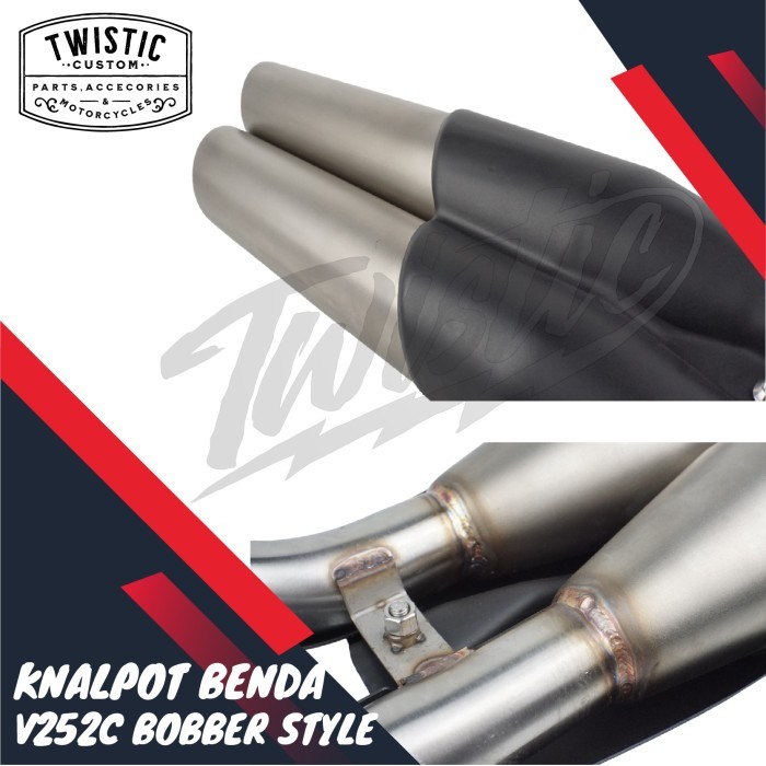 Jual New!!! Knalpot Full System Model Harley Bobber Motor Keeway Benda ...