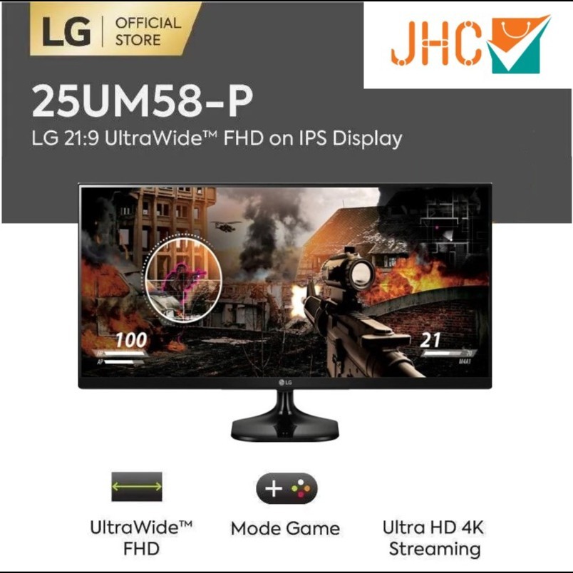 Jual Monitor LED LG UltraWide 25" 25UM58-P WFHD IPS 21:9 5ms sRGB over ...