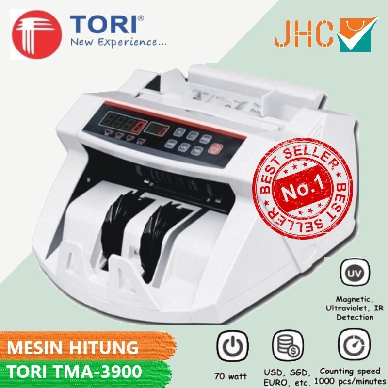 Jual TORI Mesin Hitung Uang TMA 3900 Money Counter TMA3900 | Shopee ...