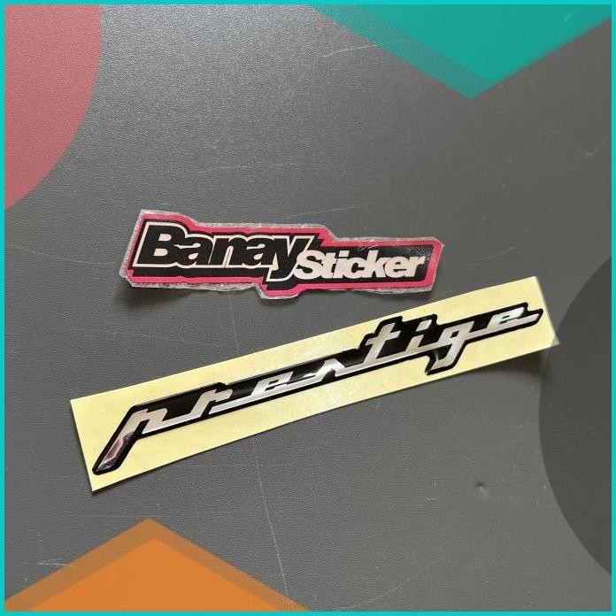 Jual Sticker Emblem PRESTIGE Stiker Emblem PRESTIGE Panjang Timbul ...