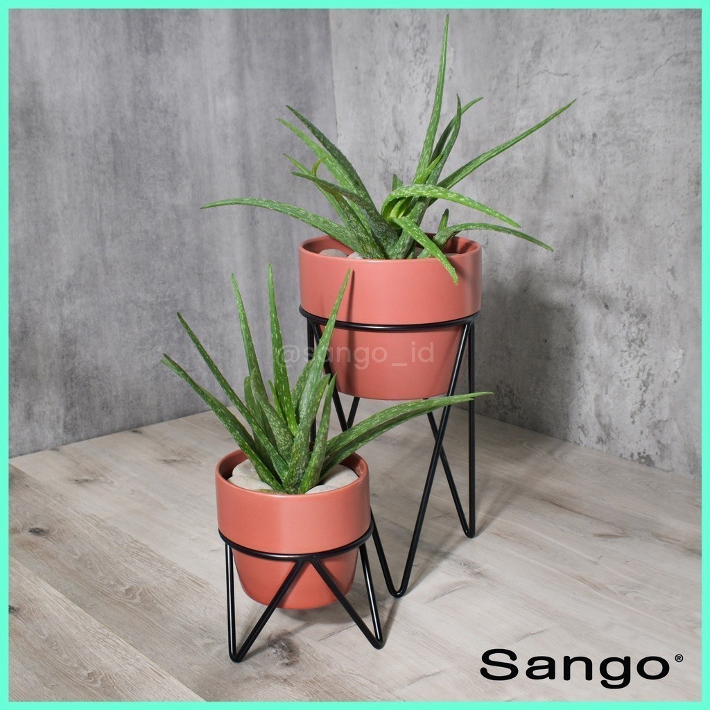 Jual SANGO Pot Keramik Rockwell (Isi 1) | Shopee Indonesia