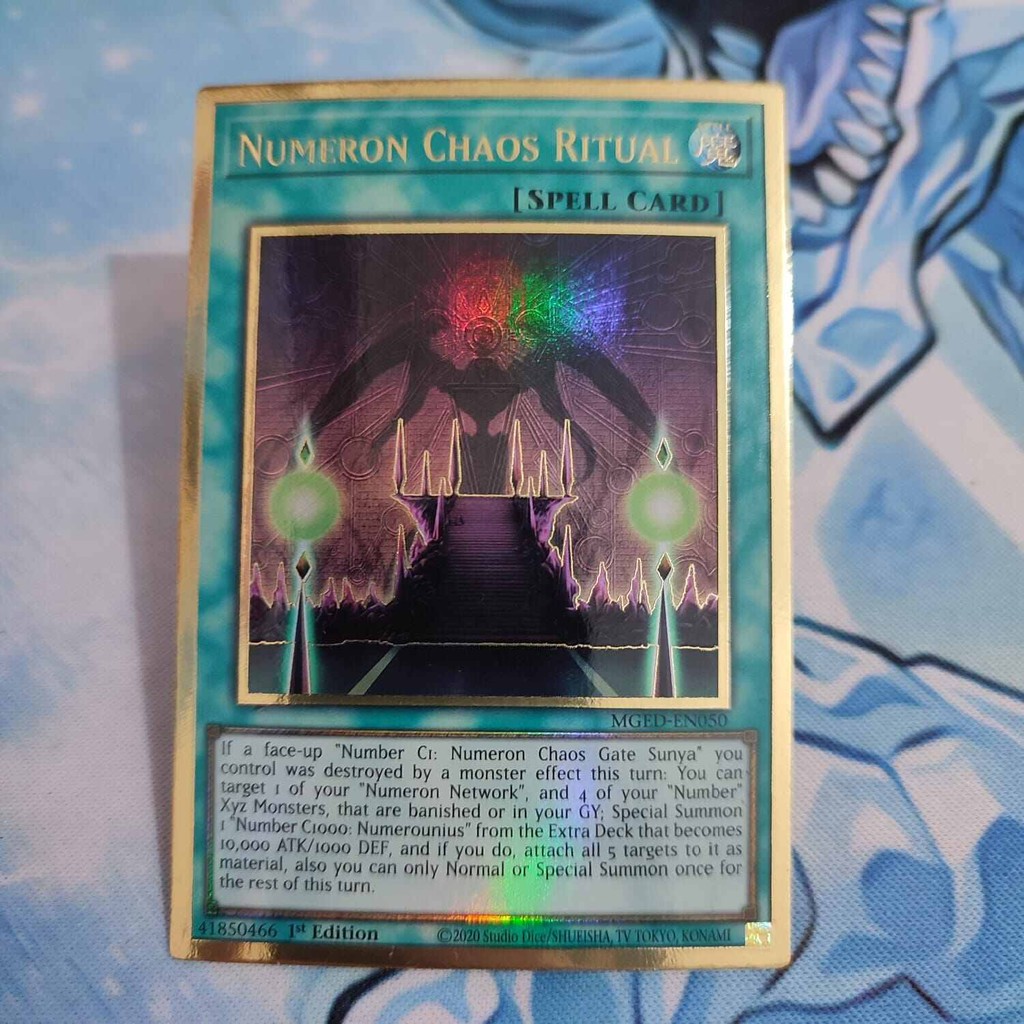 Jual yugioh numeron chaos ritual MGED gold rare original | Shopee Indonesia