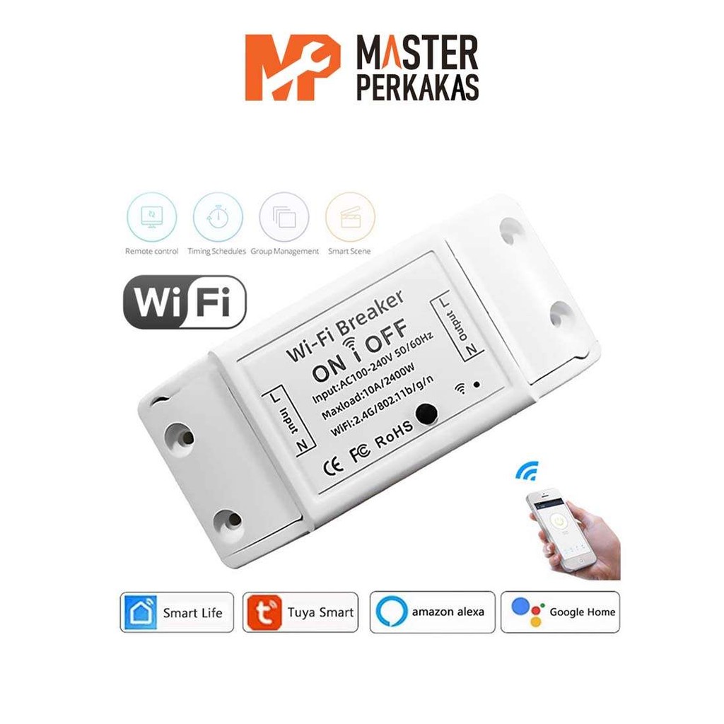Jual Smart Switch WiFi MP / Saklar Pintar Wireless / Breaker ON OFF ...