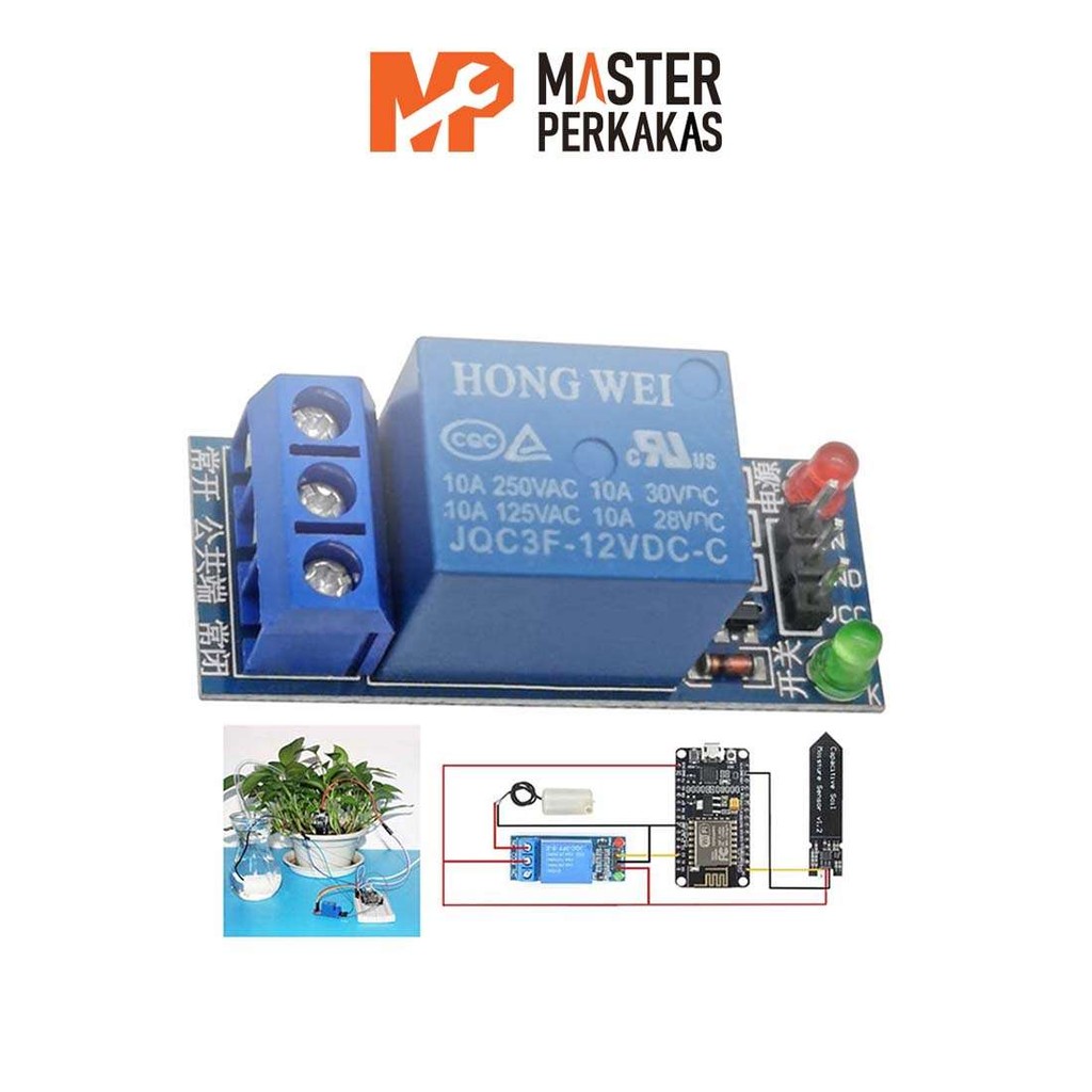 Jual Relay 1 Channel 12V 5V MP / Modul Arduino DC Low level Trigger ...