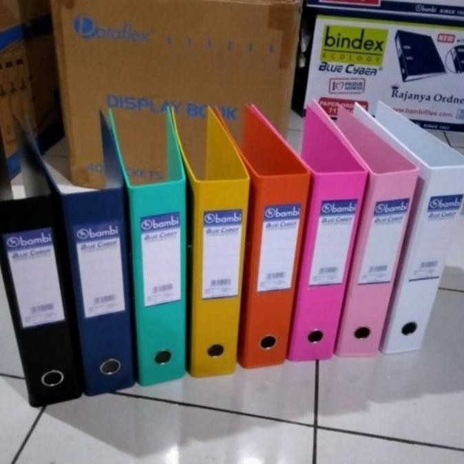 Jual Baru | Ordner Bambi 1010 Folio 7 Cm 2 Ring Harga Per Lusin Isi 12Pc 1 Warna | Shopee Indonesia