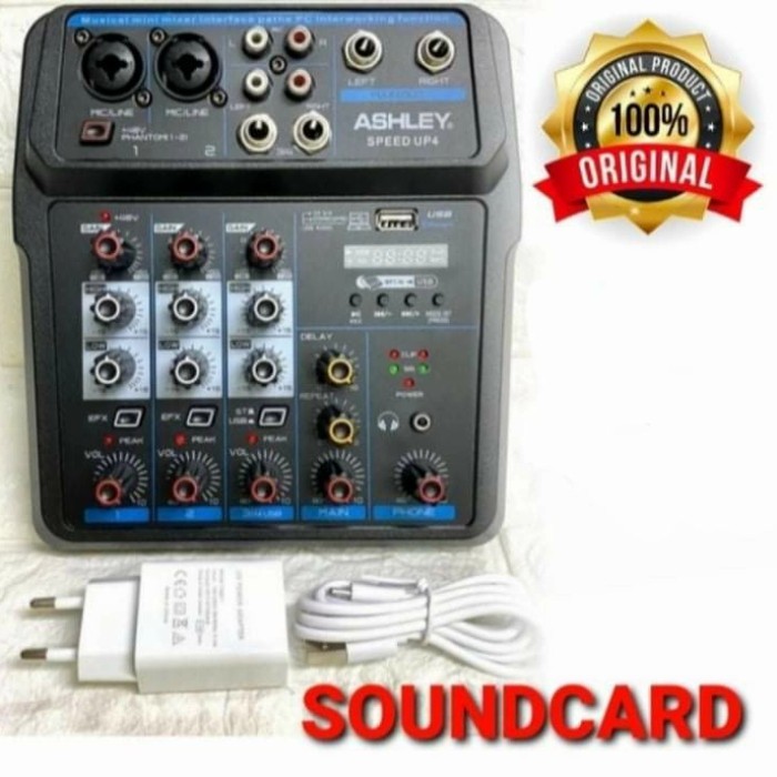 Jual Mixer Ashley 4 channel SPEED UP 4 Original | Shopee Indonesia