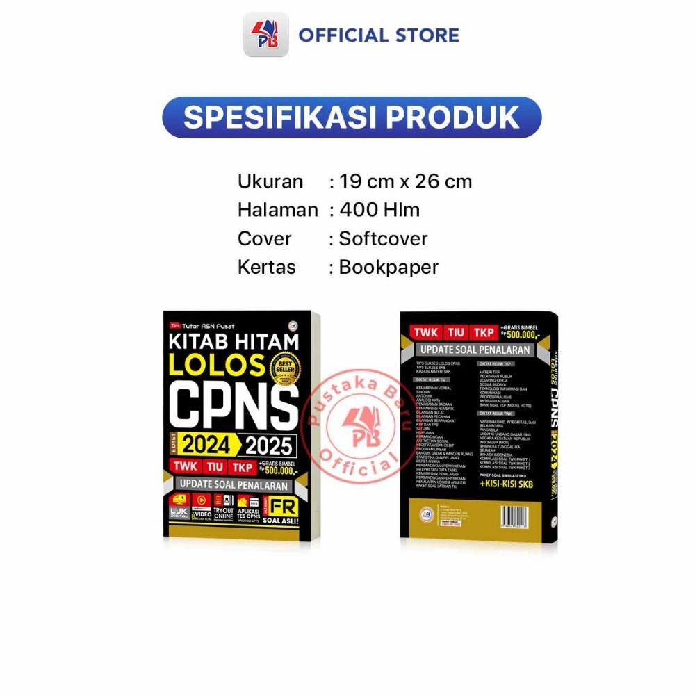 Jual New Buku Kitab Hitam Lolos CPNS 2024 2025 TWK TIU TKP + SKB ...