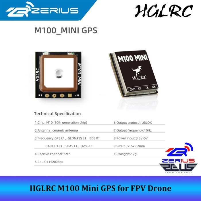 Jual Hglrc M100 Mini Gps Module For Fpv Drone | Shopee Indonesia