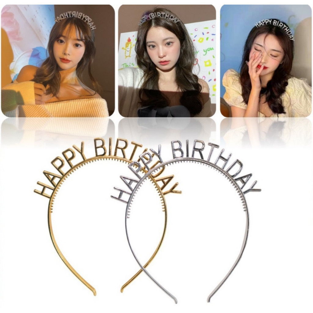 Jual Bando Happy Birthday - Bandana Headband Pesta Ulang Tahun HBD ...