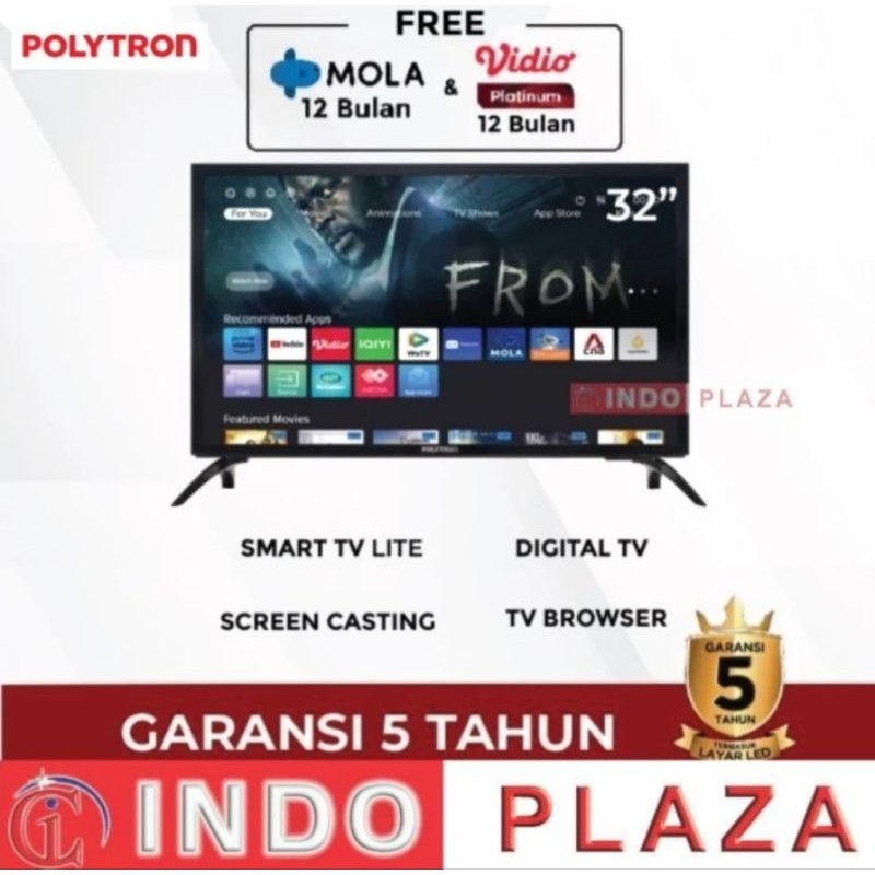 Jual TV POLYTRON 32 INCH PLD-32CV1869 SMART TV LITE DIGITAL | Shopee ...