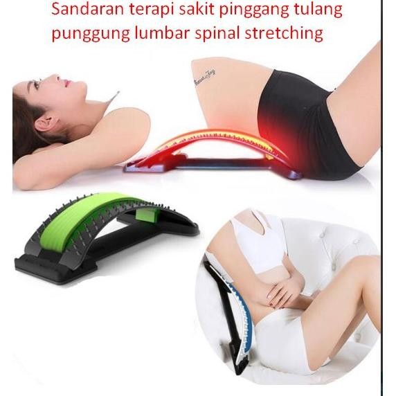 Jual Sandaran Terapi Sakit Pinggang Tulang Punggung Lumbar Spinal Stretching | Shopee Indonesia