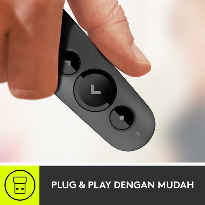 Jual Logitech R500S Remote Pointer Presentasi Wireless Laser Merah-Graphite | Shopee Indonesia