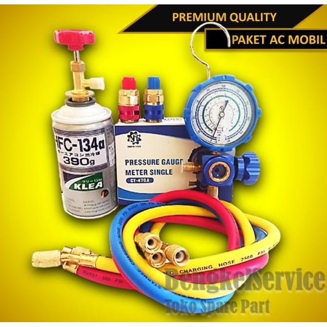 Jual PAKET ISI FREON AC MOBIL R134A|MANIFOLD|CAN TAP VALVE|QUICK ...