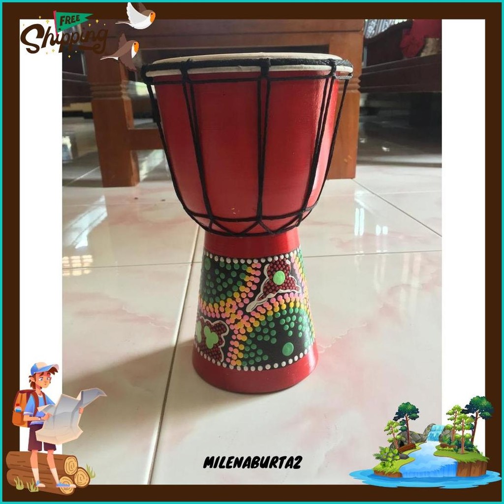 Jual [Rare] Alat Musik Tradisional Kendang Jimbe/Gendang Jimbe (Ready ...