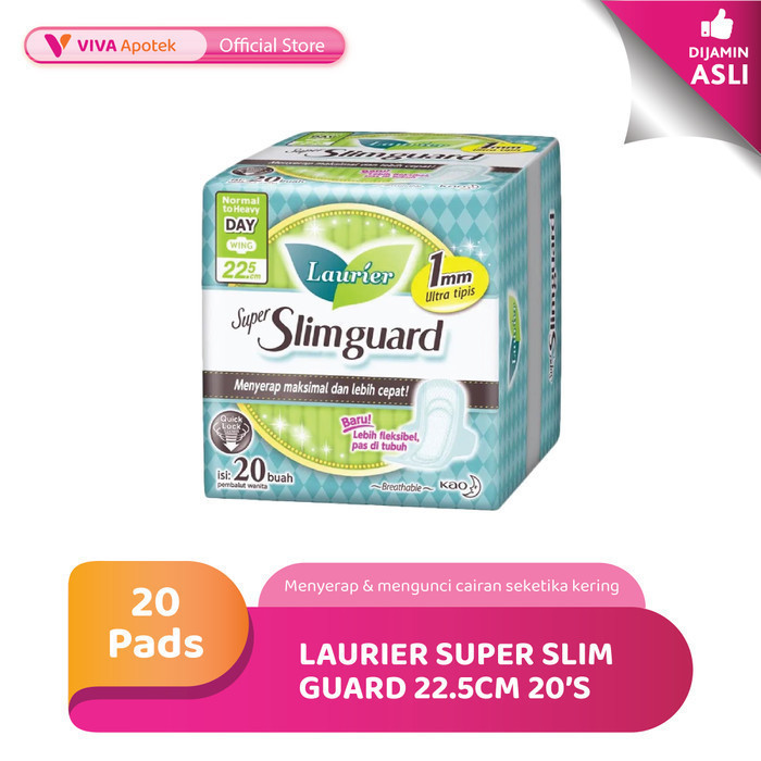 Jual Laurier Super Slim Guard 22,5 cm (20 Pads) | Shopee Indonesia