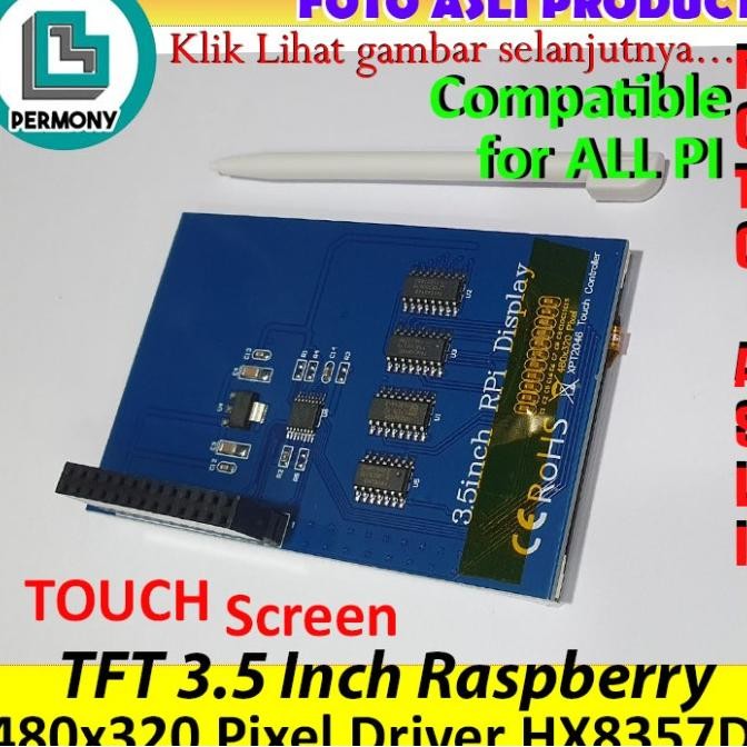 Jual Produk Tersedia! Lcd 3.5 Inch Raspberry Pi 480X320 Hx8357D Tft ...