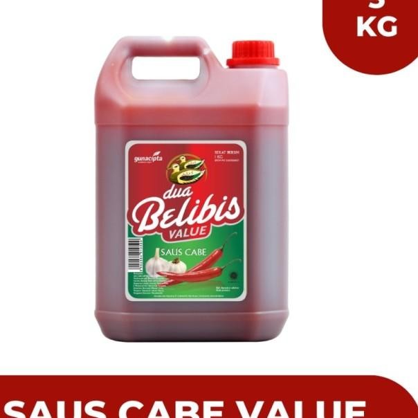 Jual SAOS CABE DUA BELIBIS VALUE 5KG JERIGEN CHILLI SAUCE JERRY CAN ...