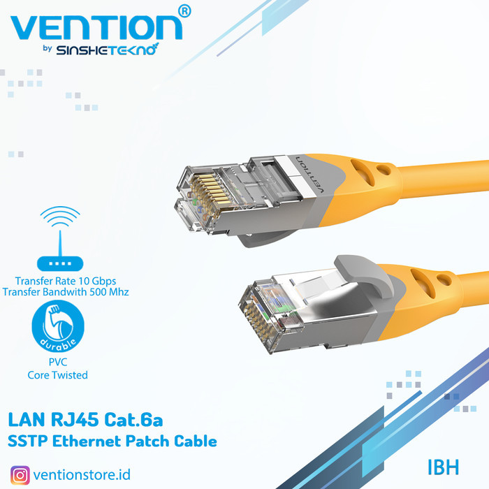 Jual Ibh 40M Kabel Lan Cat6A Cat6 Ethernet Rj45 Gigabit Sstp Sftp Vna | Shopee Indonesia
