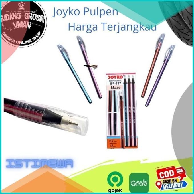 Jual Pulpen Bolpont Ballpoint Pen Pena Joyco BP 327 Maze Warna Hitam ...