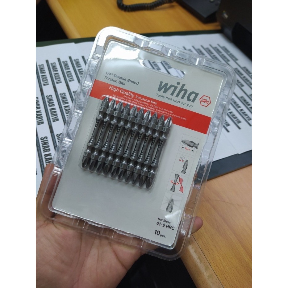 Jual Unik Wiha 7441 912065 Double Ended Torsion Bits 65 Mm 10 Pcs 2H 65 ...