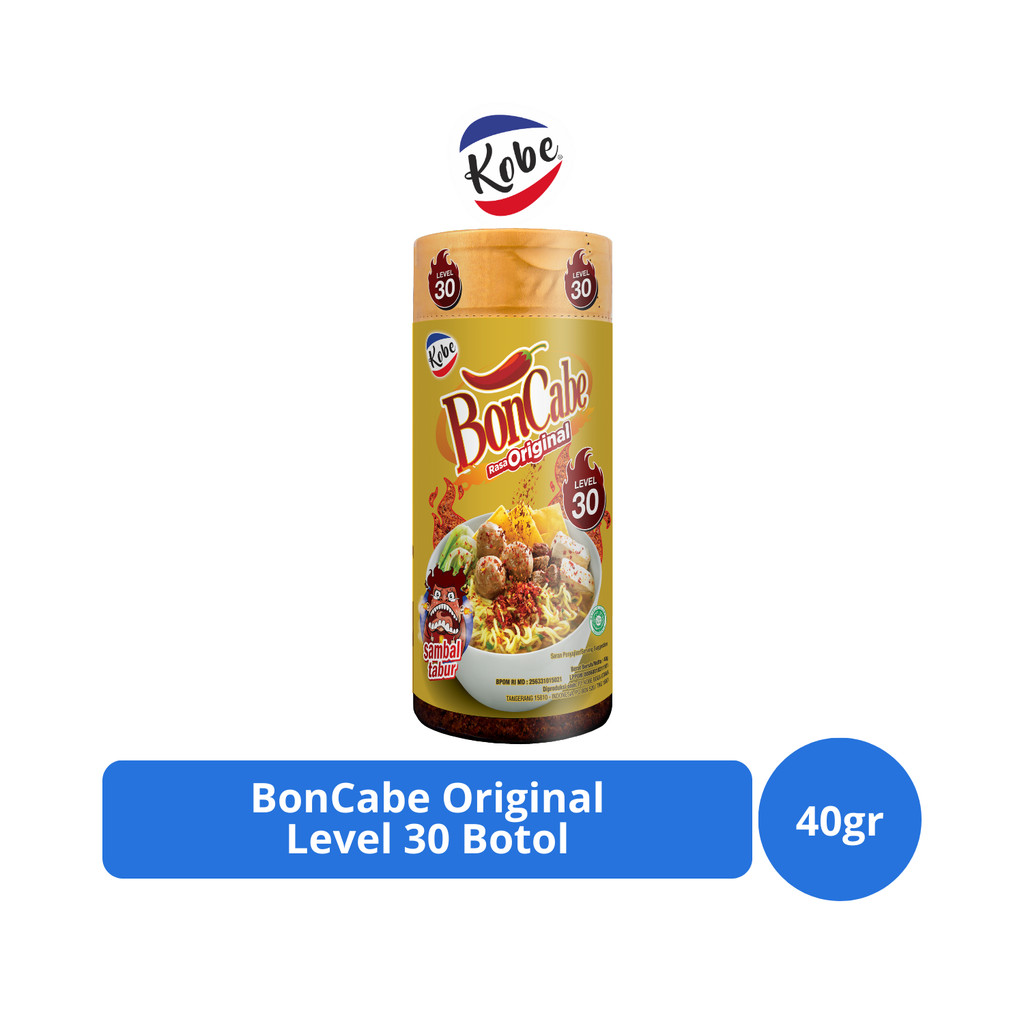 Jual Kobe BonCabe Original Level 30 Botol 40gr | Shopee Indonesia