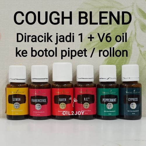 Jual Cough Flu Roll On Repack Blend RC Raven Peppermint Eucalyptus batuk pilek leher gatal ...