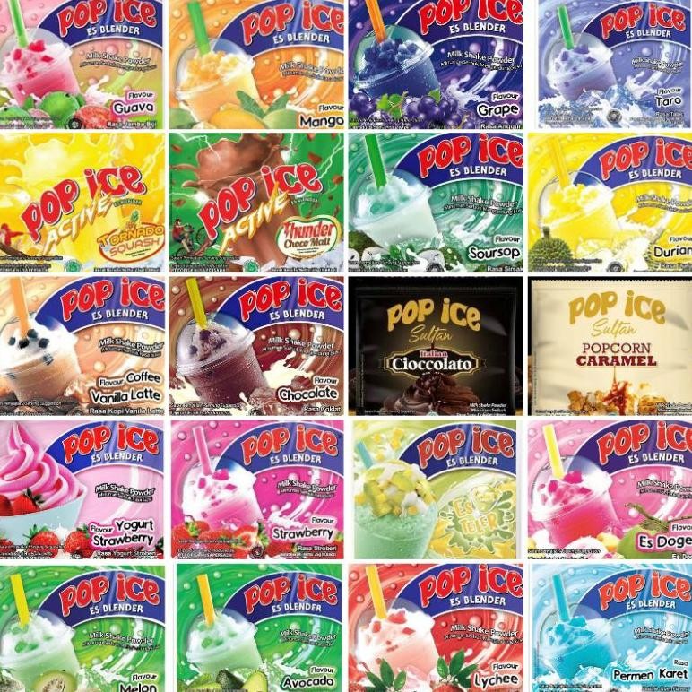 Jual POP ICE Aneka Rasa Renceng |POP ICE UYU Isi 10 Sachet MINUMAN POP ...